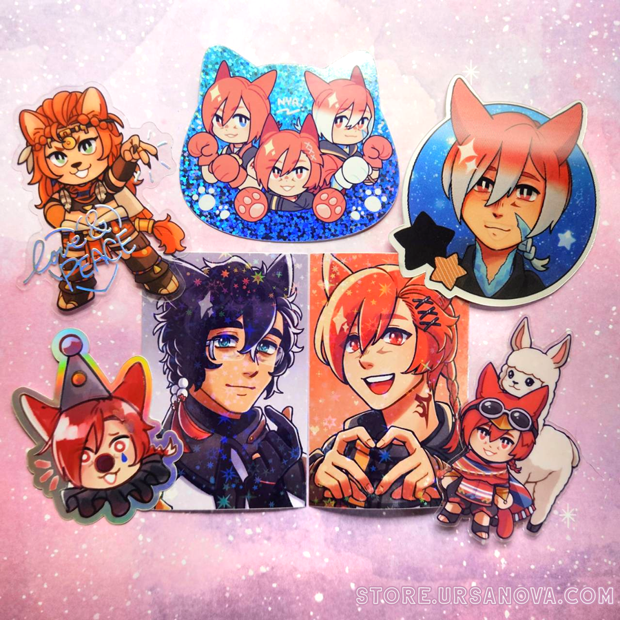 [FFXIV] Assorted Stickers – ursanova